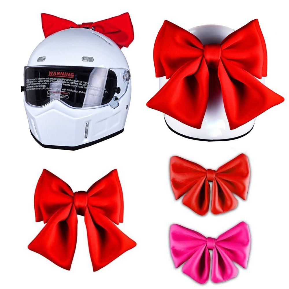 RONXMOR 1PC Helmet Deformation Cotton Bow Fittings Sticker Helmet ...