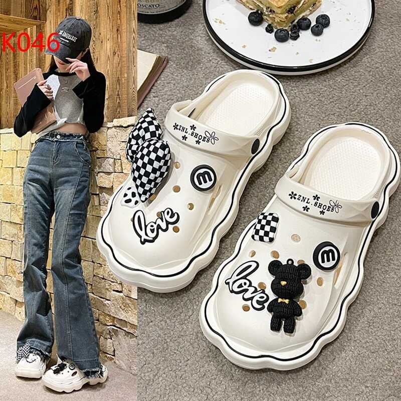 2024 New Bow Women Wear Thick Soles Doctors And Nurses Wrapped Head ...