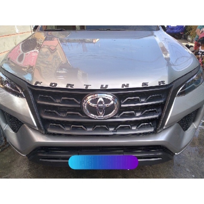 1 x ABS FORTUNER Letter Car Auto Front Hood Emblem Sticker For TOYOTA ...
