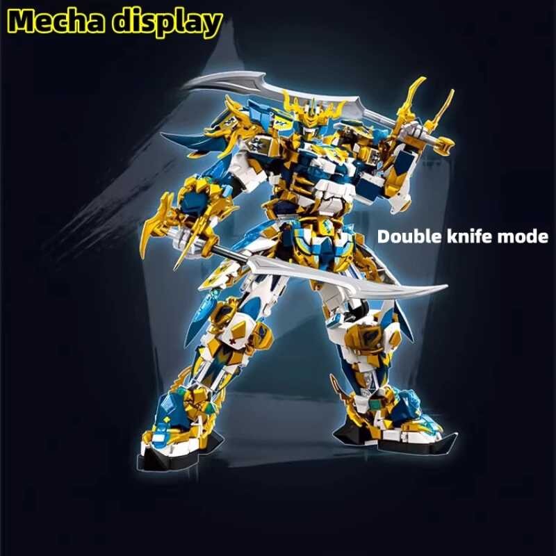 New Building Bloc China-Chic Mythical Animal Qinglong Hine Armour ...