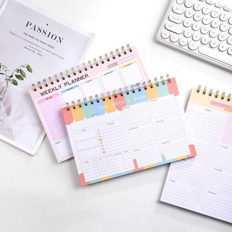 Pag 104 Linggo Planner Araw-Araw Na Plan Coil Spiral Notepad Schedule ...