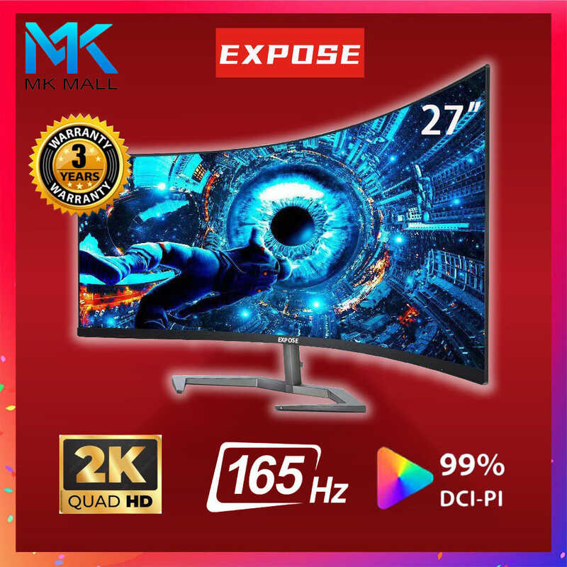Gaming Monitor EXPOSE 165Hz Curved 4K Display Computer Monitor 27/24 ...
