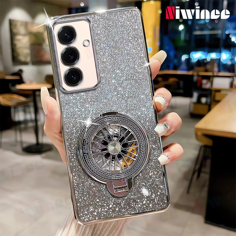 Plating Rotating Gyro Holder Stand Phone Case Compatible For Samsung ...