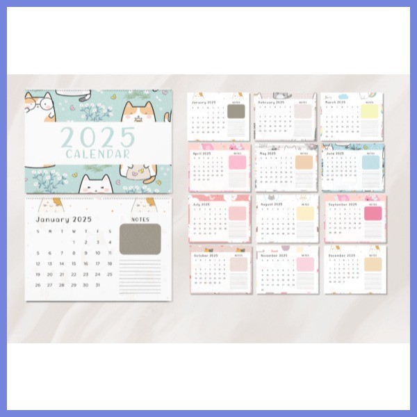 ⭐ 2025 Calendar, Digital 2025 Calendar, 2025 Desk Calendar, Printable ...