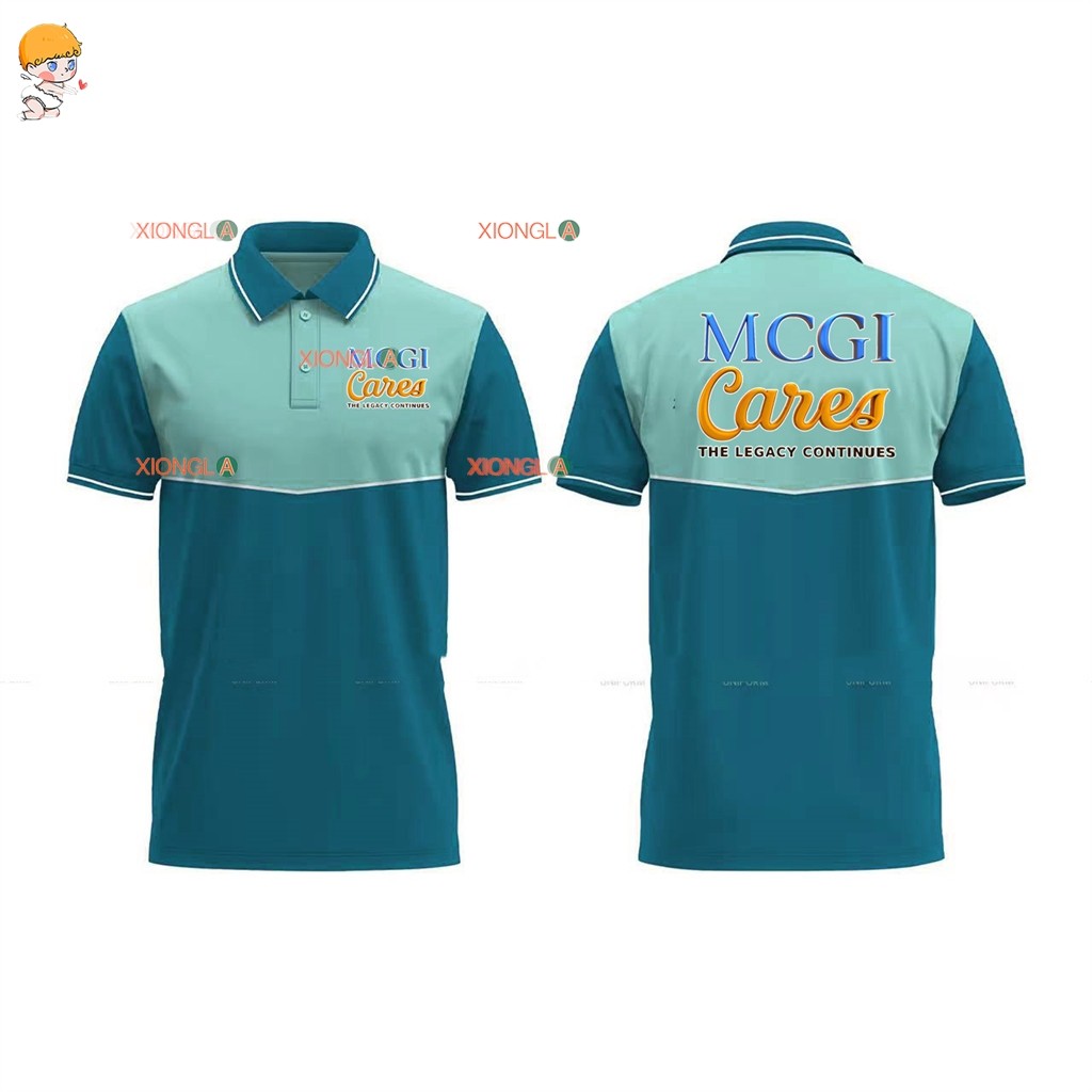 MCGI Polo Shirt V12: Iconic Blue and Orange Design, Showcasing the Spirit of Care(Free ...