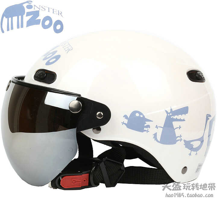 Taiwan EVO Zoo white Harley electric motorcycle helmet, men's and women ...
