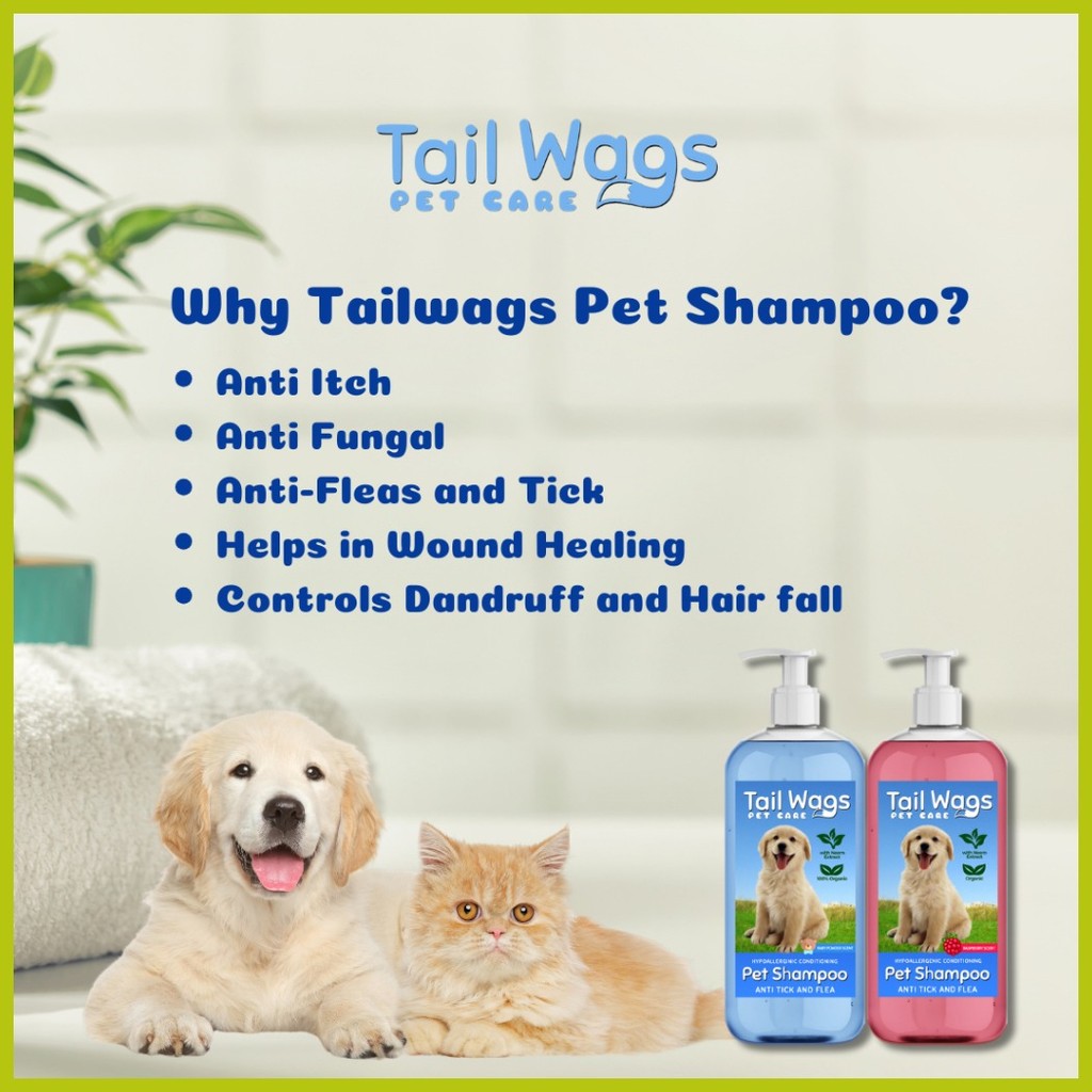 ∫ Tail Wags Anti Tick and Flea Pet Shampoo with Neem Extract 500ML ...