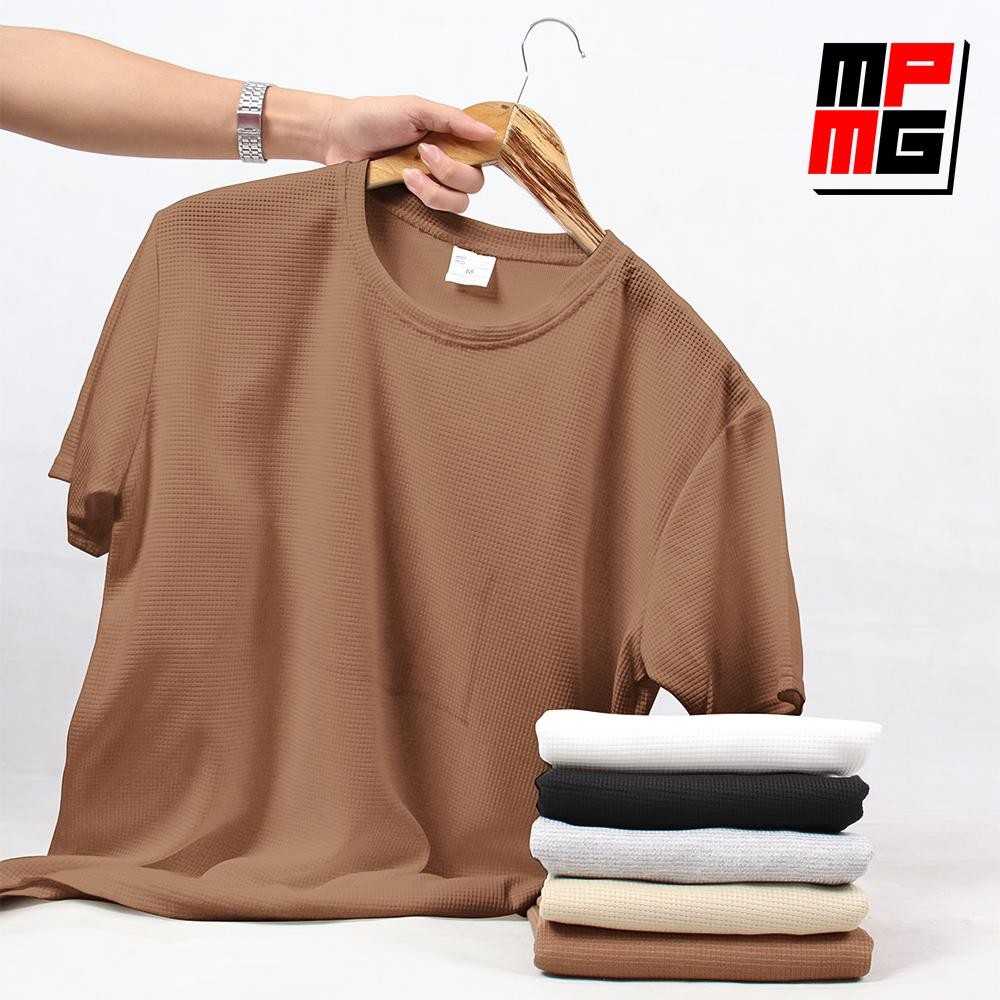 MPMG Buy 1 Get 4 Waffle Basic Unisex Shirt Oversized Tshirt | Shopee ...