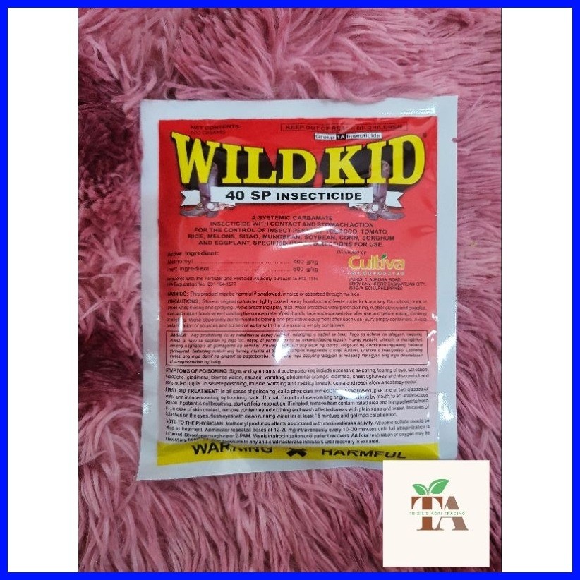 ↑ ๑ Wildkid Insecticide 40SP ~ 1 sachet 100 grams ~ Methomyl | Shopee ...