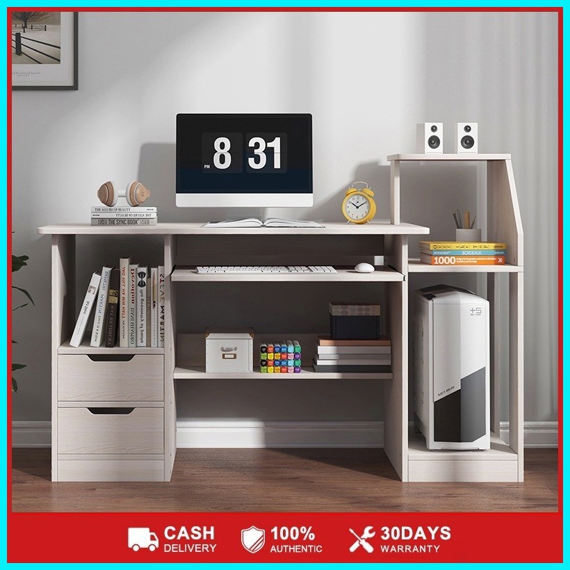 Simple desk Office computer desk Home office desk with drawer desk ...