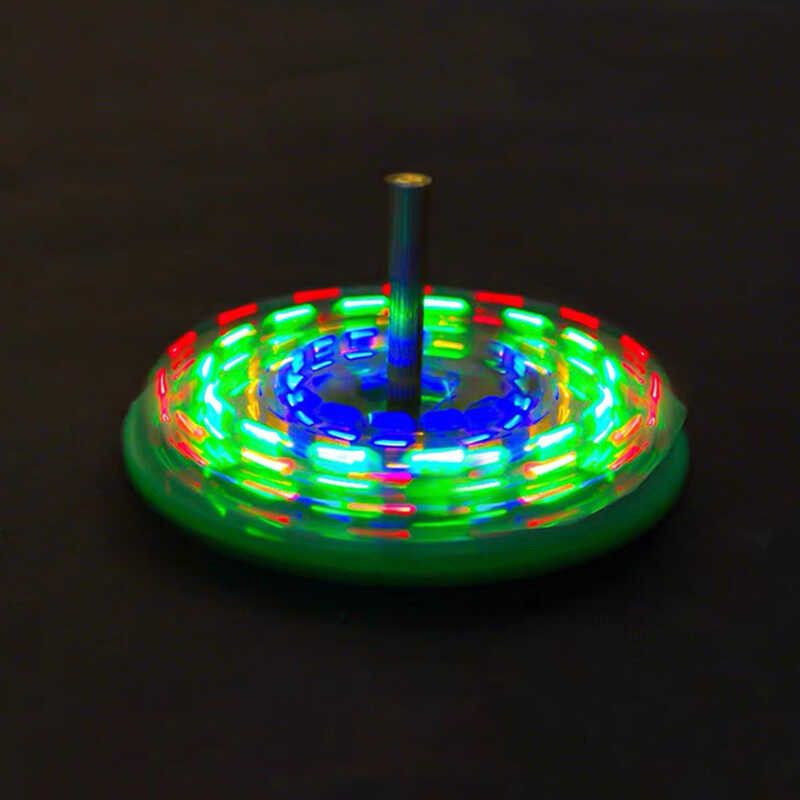 Electronic Kit DIY LED Rotating Gyro Flashing Light Lantern Rotary Ine ...