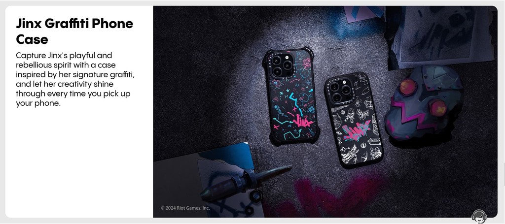 CASETiFY X ARCANE Hextech Crystal Case Magnetic suction Black&Sliver ...