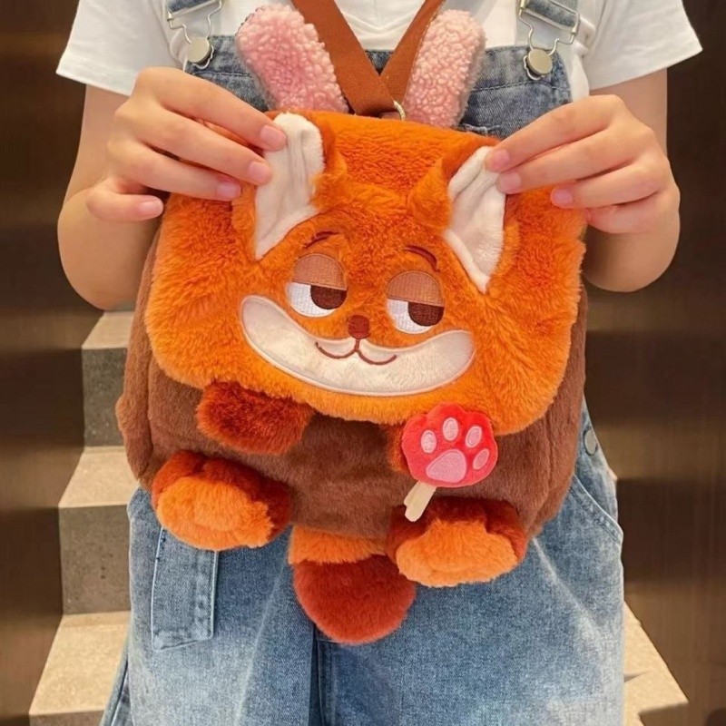 Zootopia Cute Judy Backpack Cartoon Nick Crossbody Bag Flip Backpack ...