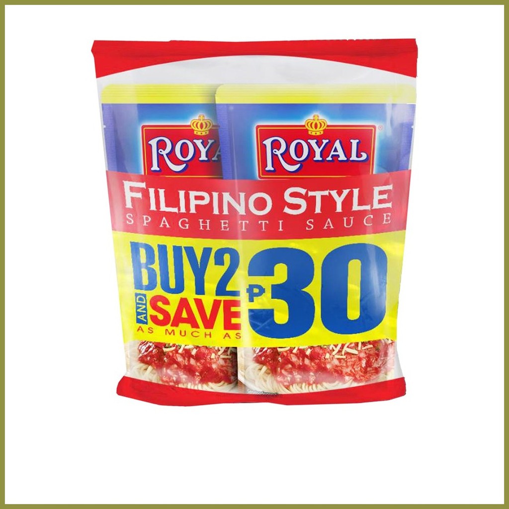 ஐ ROYAL Spaghetti Sauce Filipino Style 900g x 2 Party Pack | Shopee ...