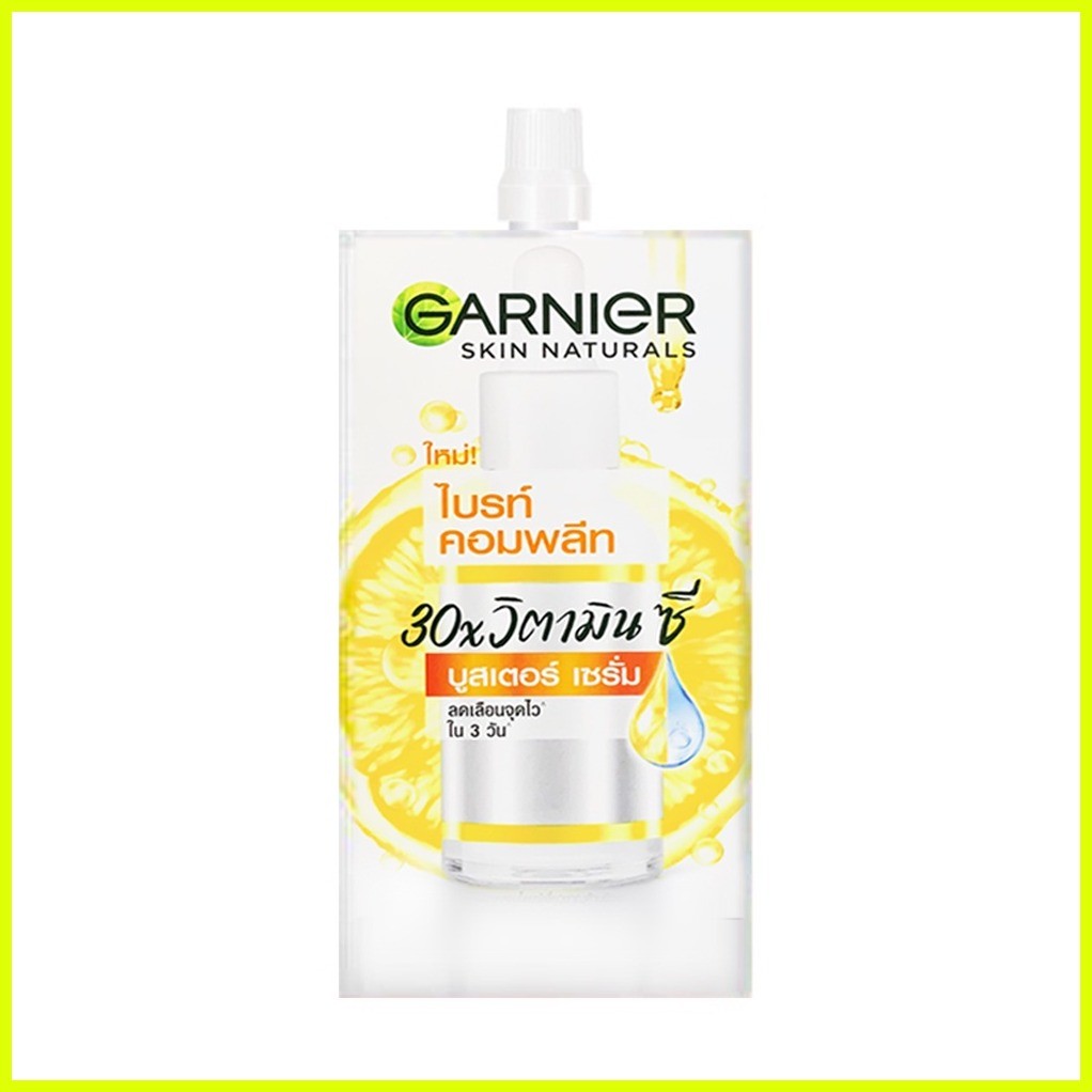 (1 Sachet) Garnier 30x Vitamin C Booster Serum Bright Complete Sachet ...