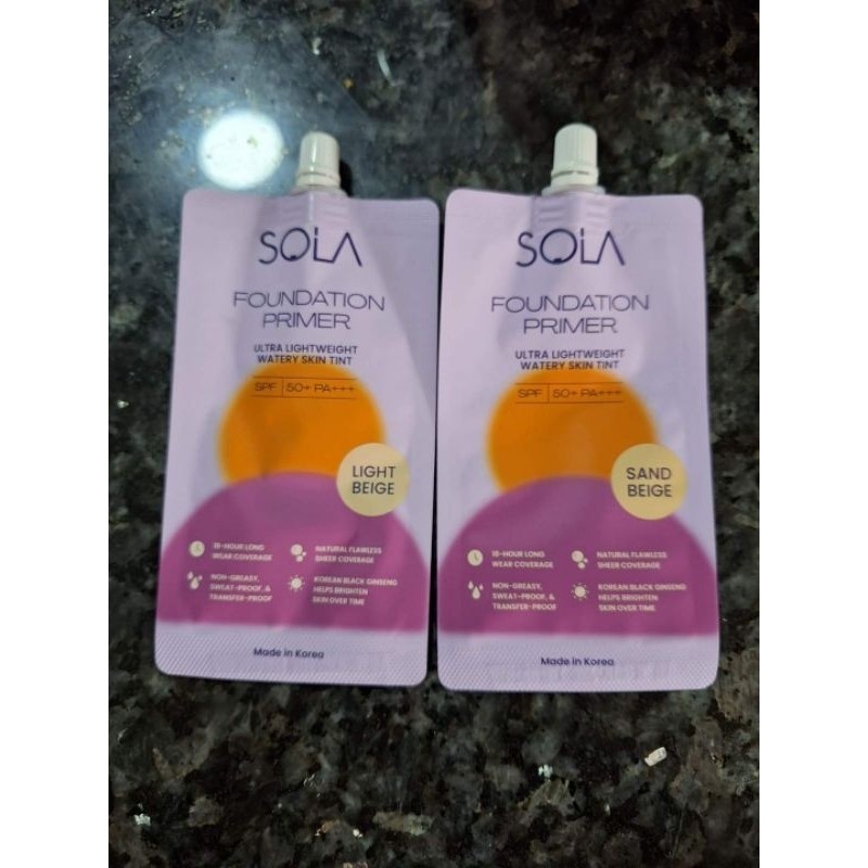 sola sachet foundation primer 7ml | Shopee Philippines
