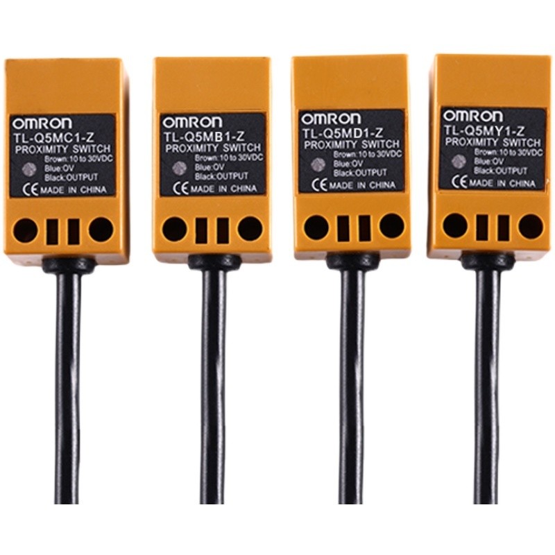 Orihinal na tunay na Omron square proximity switch sensor TL-Q5MC1-Z DC tatlong wire NPN PNP B1 ...