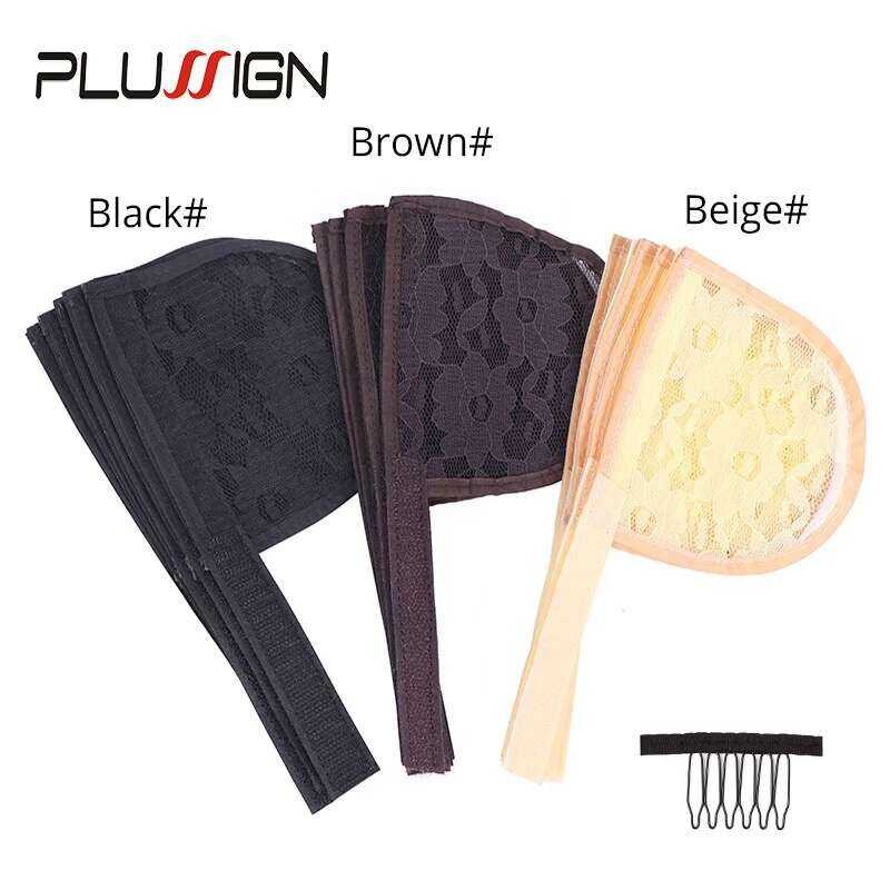 Plussign Ponytail Net 5Pcs Wig Making Cap Hair Net For Women And Hair ...