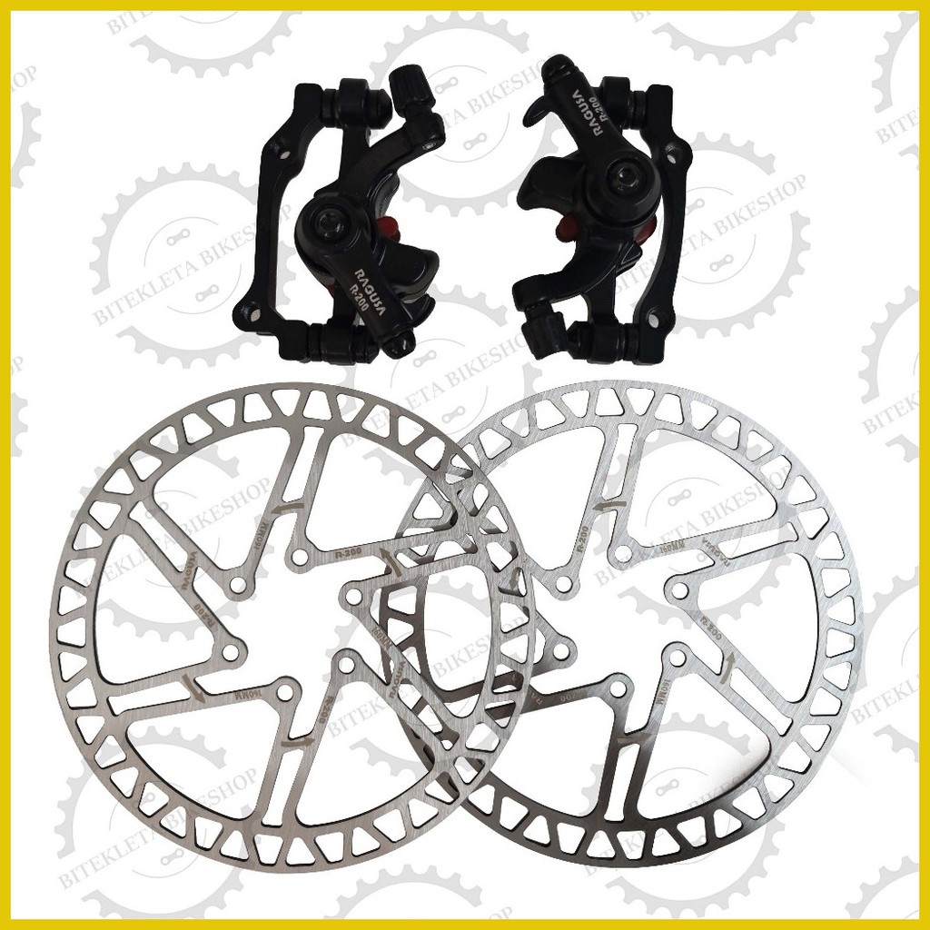 ∇ R-200 DISC BRAKE CALIPER SET WITH ROTOR AND BOLTS MOUNTAIN BIKE AND ...
