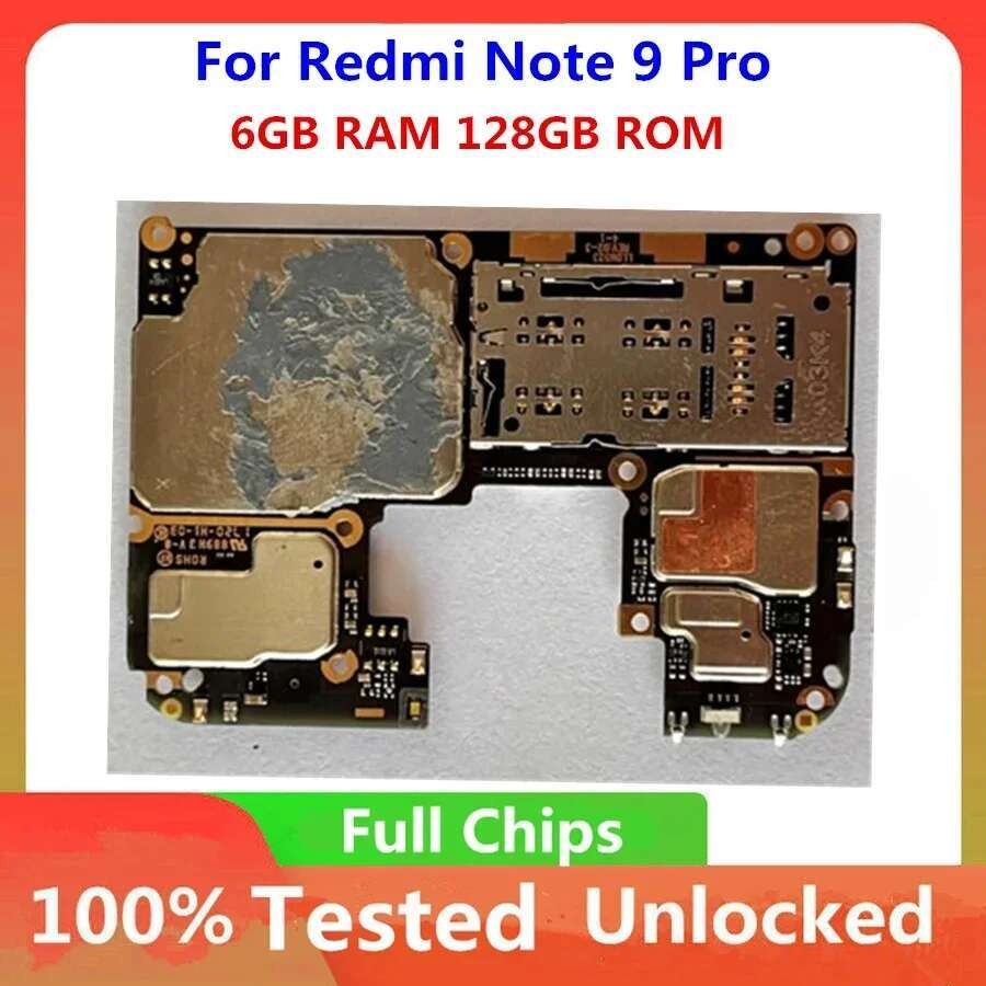 Original Unlocked For Redmi Note 9 Pro Motoard Circuit 6GB RAM 128GB ...