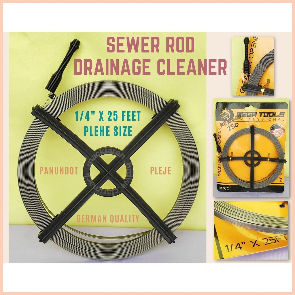 ♀ ∏ Sewer Rod or Plehe ️ Panundot ️ Pleje 1/4 x 25 feet ️ Anti-Barado ️ ...