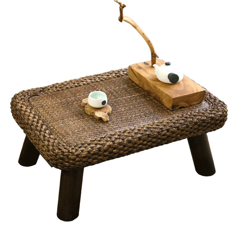 Rattan Bay Window Table For Small Tea House, Modern Simple Tatami ...