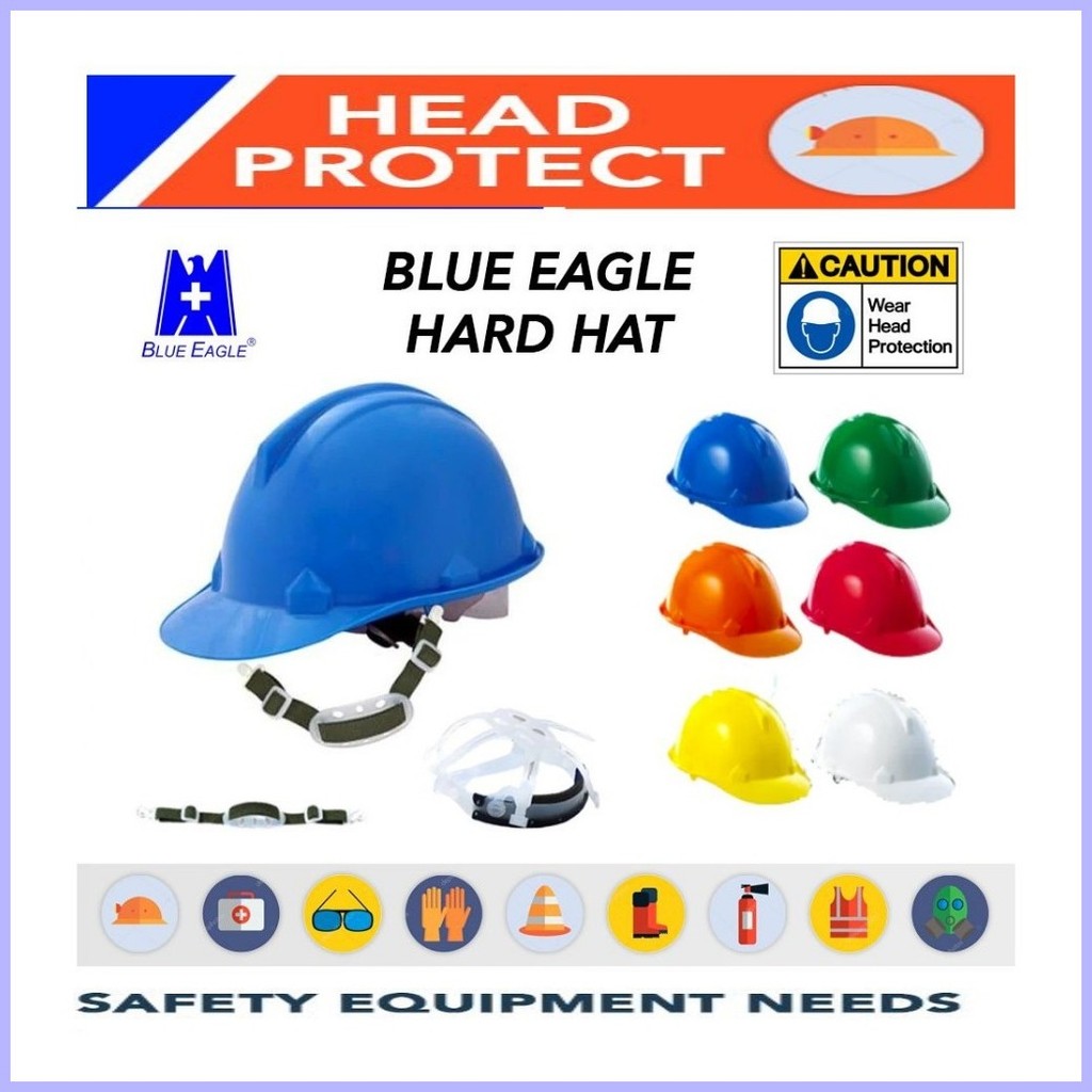 Blue Eagle Safety Helmet Construction Hard Hat PPE ∈ | Shopee Philippines