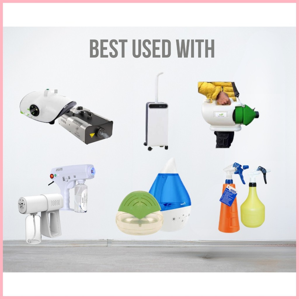 eliminates odors HELMET disinfectant sanitizer fogging solution ...