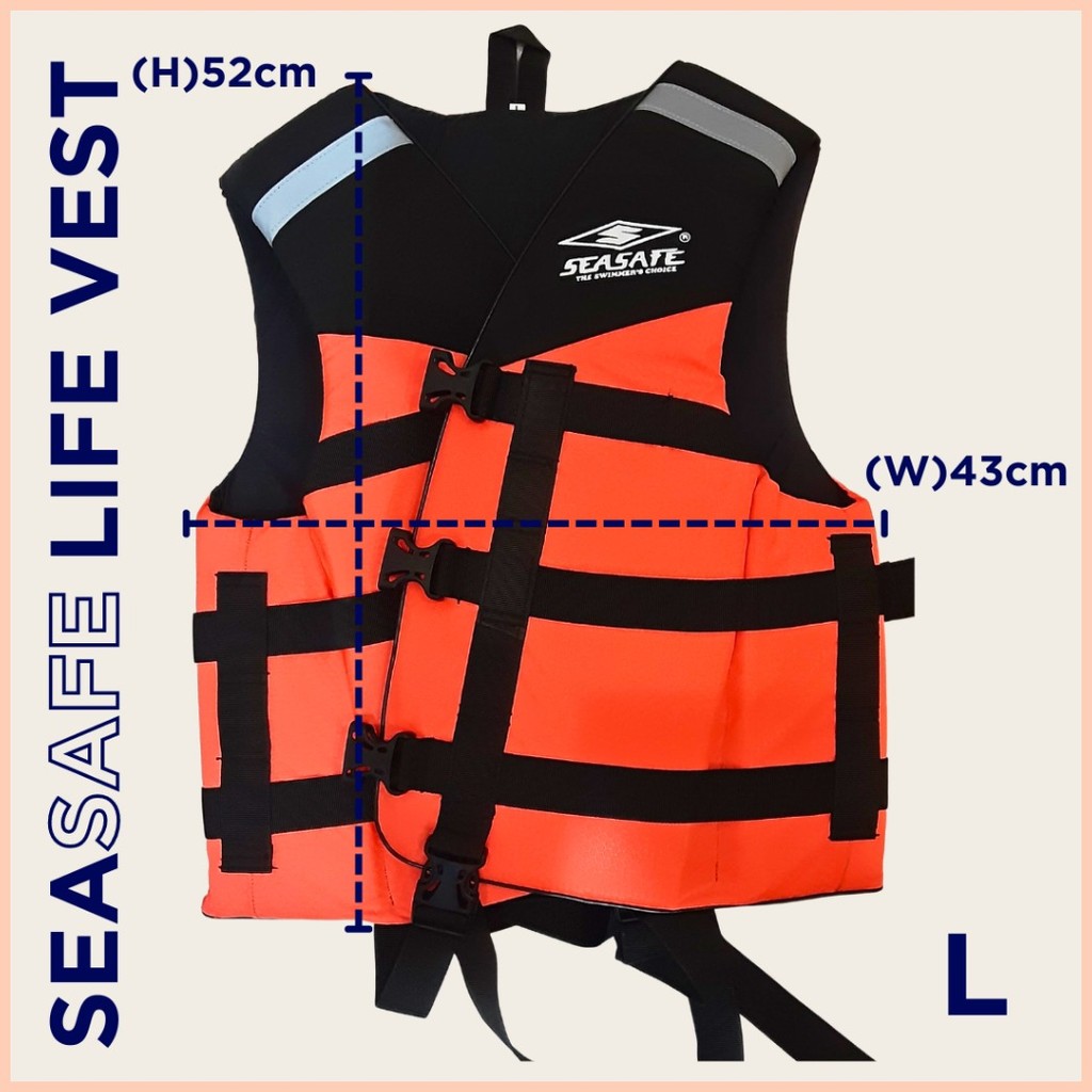Sea Safe Life Vest Reflectorized | Shopee Philippines