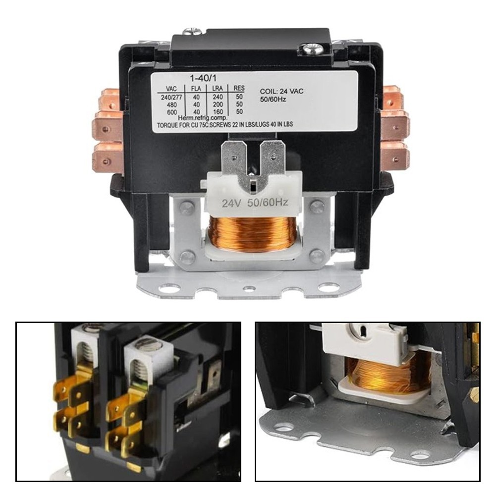 JTFY ️1PC 1Poles 32 Amp Coil 24-220V AC Air Conditioner Condenser ...