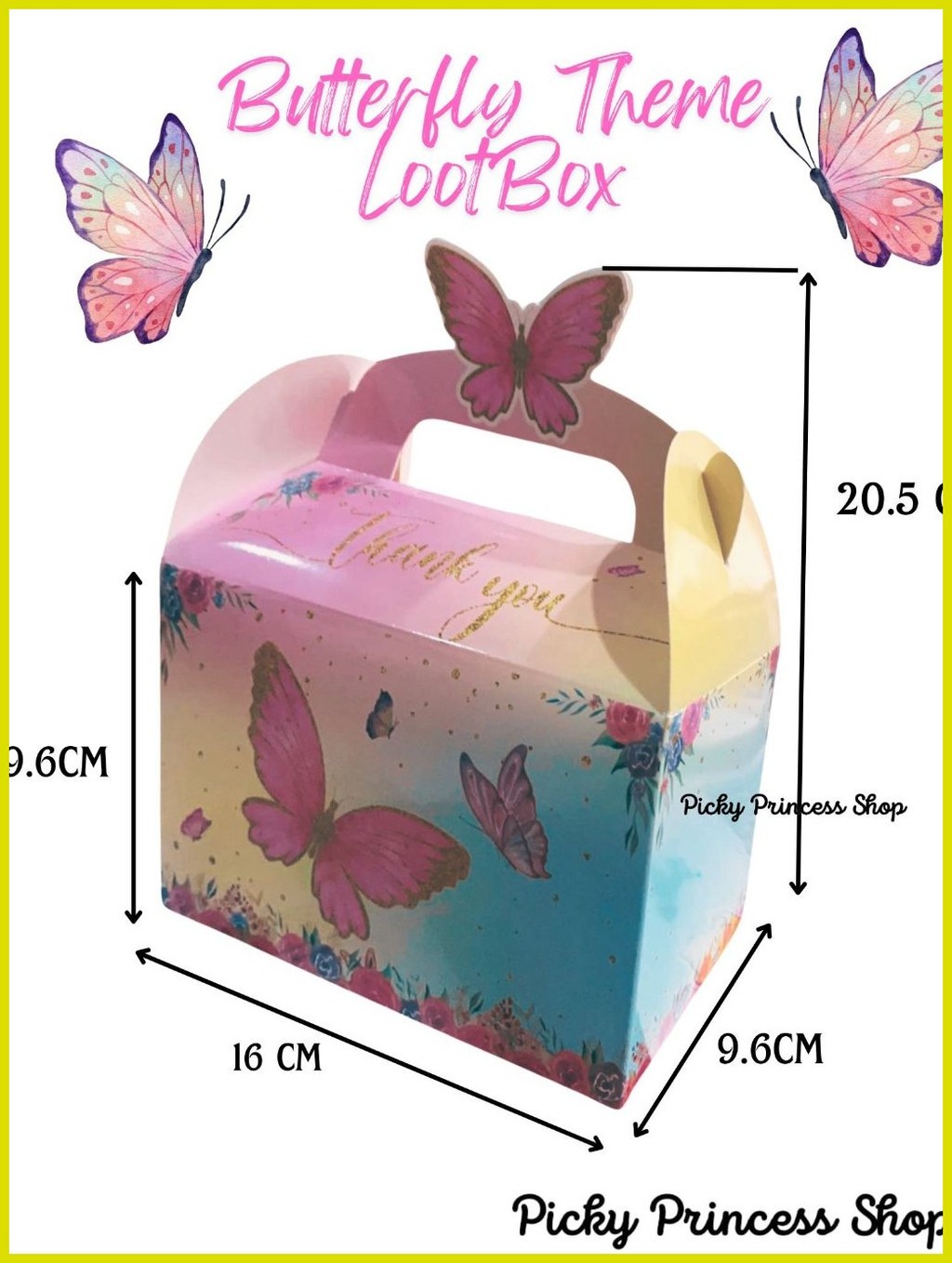 Boutiques Butterfly Theme Loot Box BAgs Fairy Enchanted Souvenirs Baby ...
