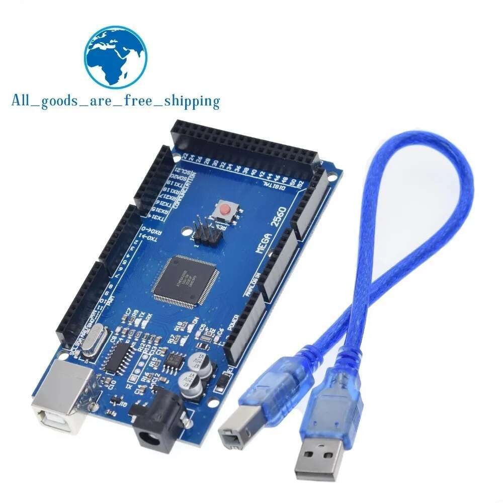 MEGA TZT 2560 R3 (ATmega2560-16AU CH340G) AVR USB Development board MEGA2560 para sa arduino ...