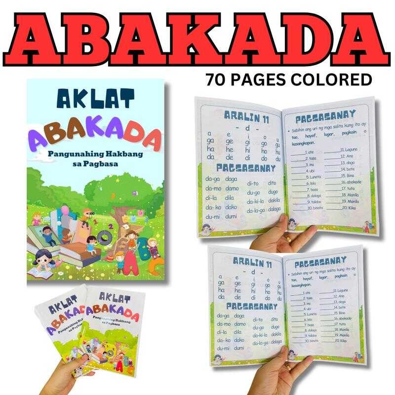 AKLAT ABAKADA 70 PAGES TAGALOG READING FOR BEGINNERS ALPABETONG ...