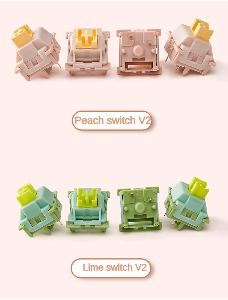 OUTEMU Peach Switch V3 Lime Switch V3 Customization Mechanical Keyboard ...