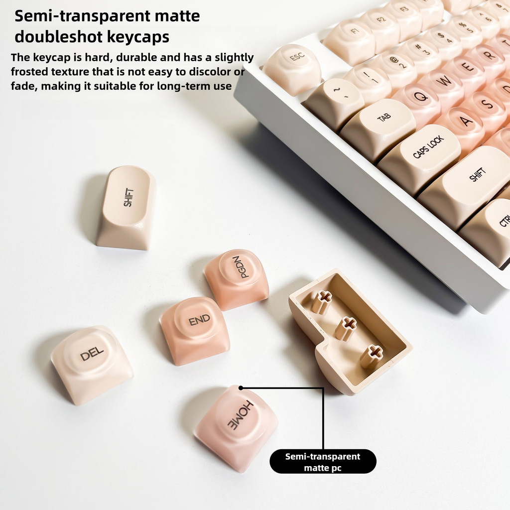 Jelly Keycap MOA Profile PBT Material Doubleshot Cute Semi-transparent ...