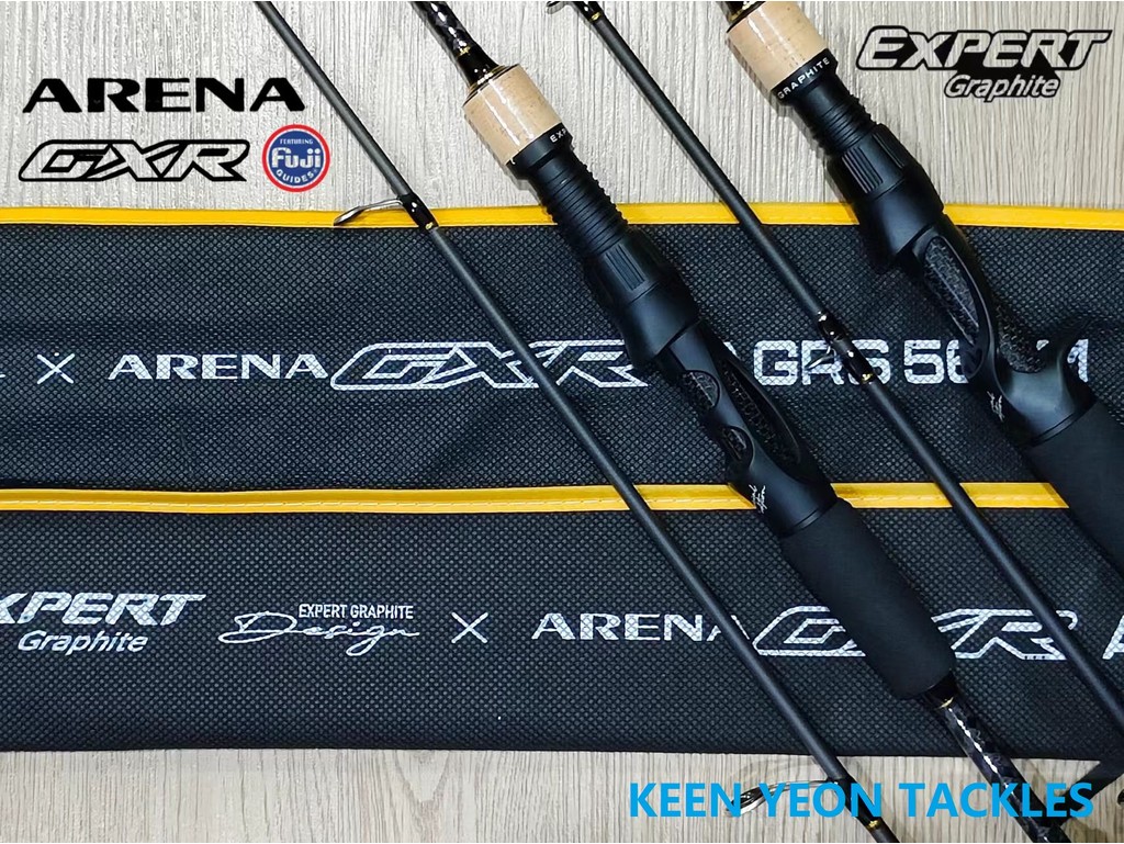 EXPERT GRAPHITE ARENA GXR FISHING ROD (SPINNING/ BAITCASTING) | Shopee ...