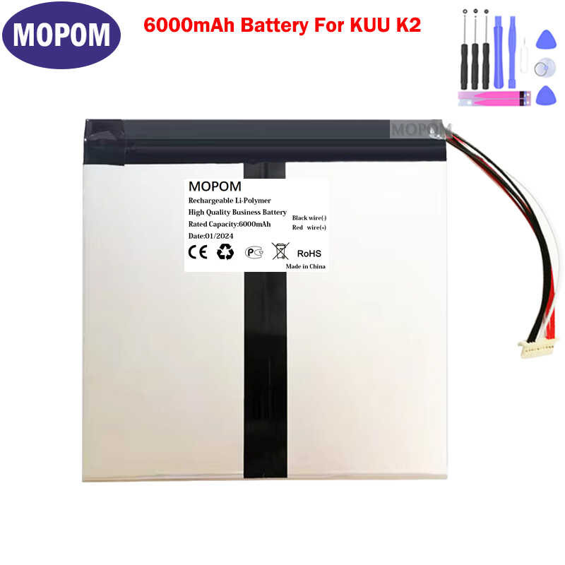 New 7.6V 6000Mah Laptop Battery For KUU K2 Notebook 14.1 Inch Tablet PC ...