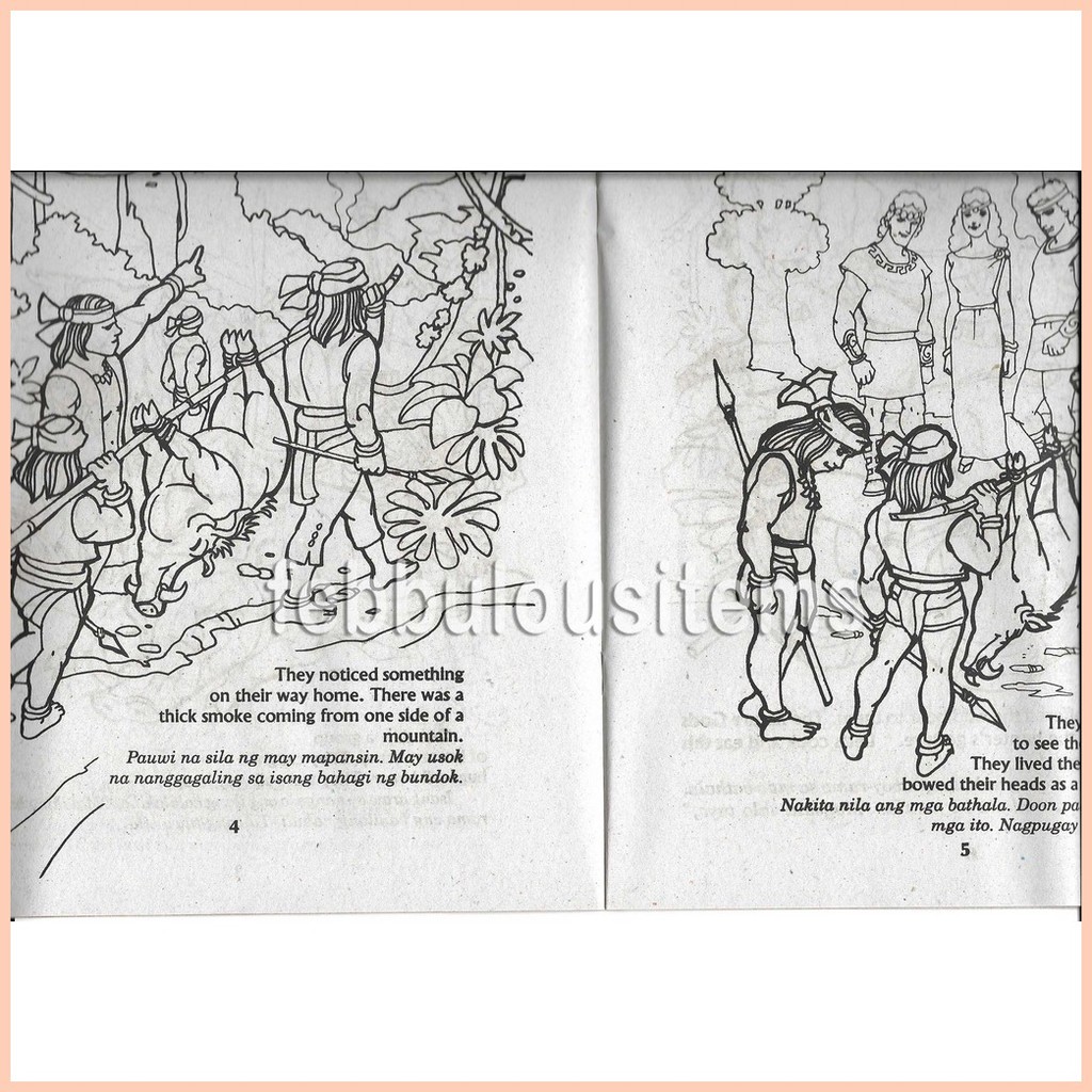 Story Book / Coloring Book Tagalog English (Ang Alamat ng Palay ...