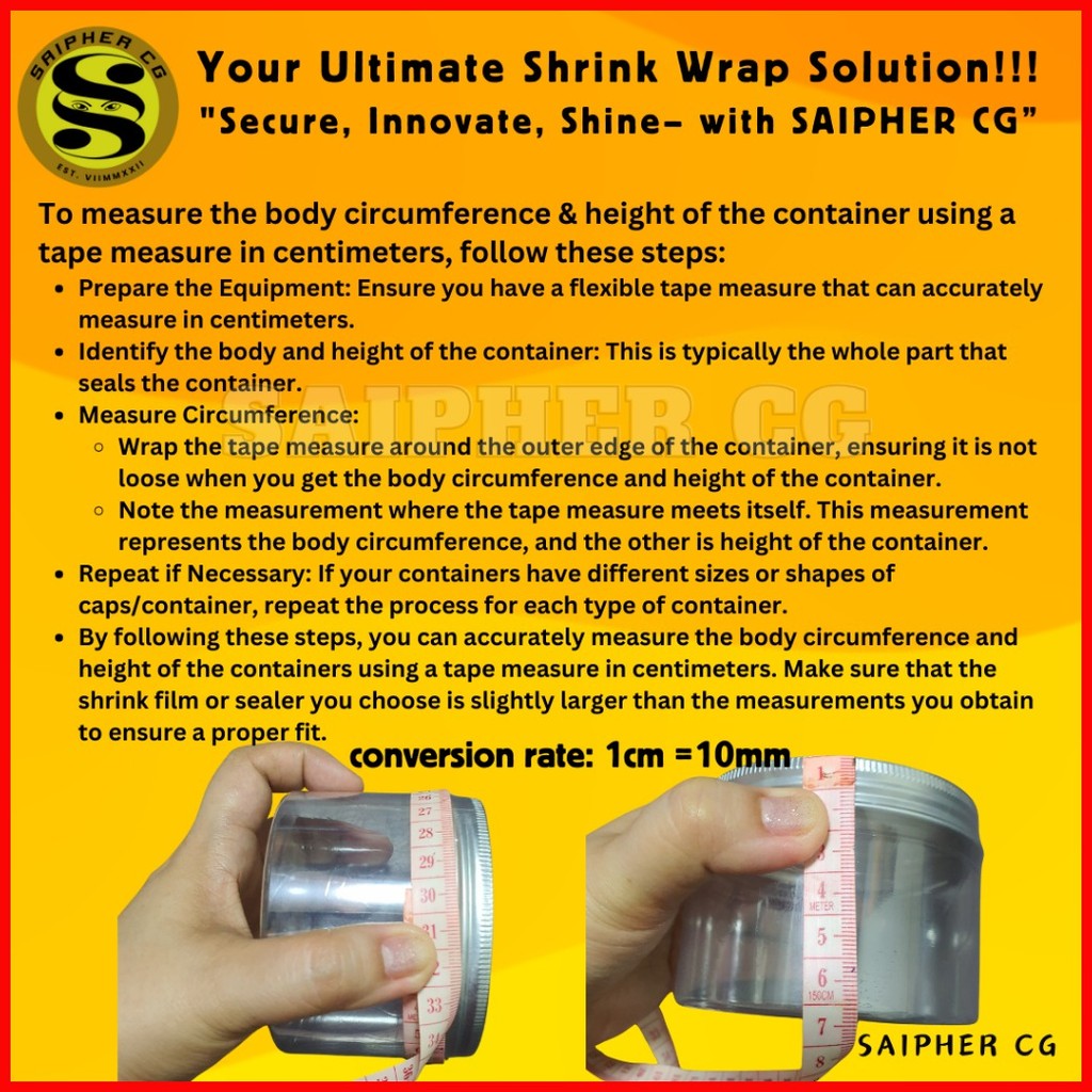 ♂ Shrink Wrap Plastic Packaging /Shrinkable Plastic Sealer Tape for Bottle Container 30-200ml ...