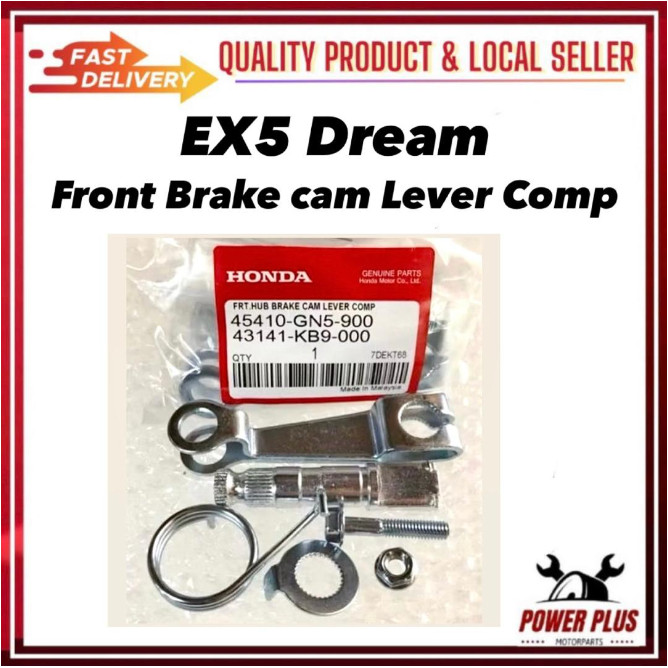 Honda EX5 Dream Hub Front Brake Cam Lever Comp - Front / Depan - Brak ...