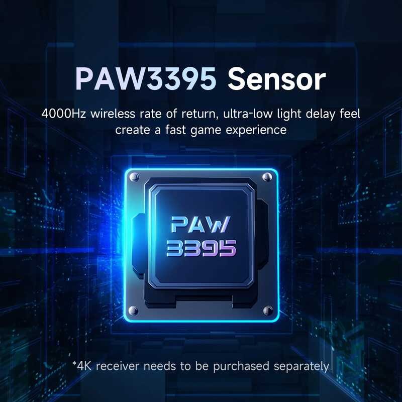 MCHOSE A5 Bluetooth Wireless 26000Dpi Paw3395 Optical Sensor Gaming E 4Khz Light Weight Pc Gamer ...