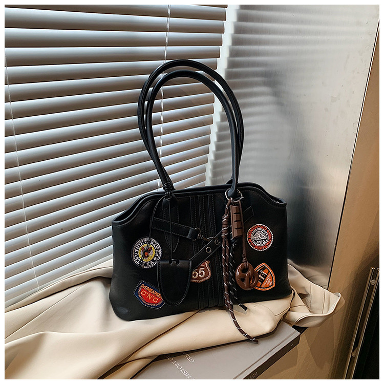Commuter Retro Merad Brown Bag Shoulder Armpit Bag Portable Badge Bag ...