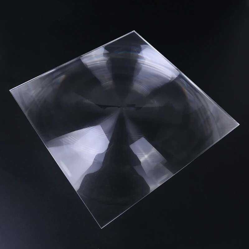 300X300mm Large Optical PMMA Fresnel Lens Focal Length 330Mm Solar ...