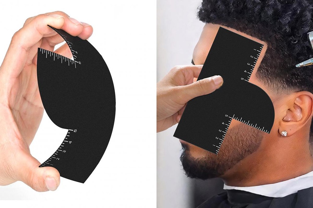 Hairline Card with Measurement Indicator Men Haircut Template Men's ...