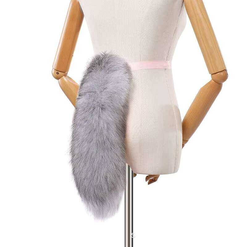 COS Anime Cat Fox Tails Plush Cosplay Costumes Furry Tail Role Play ...