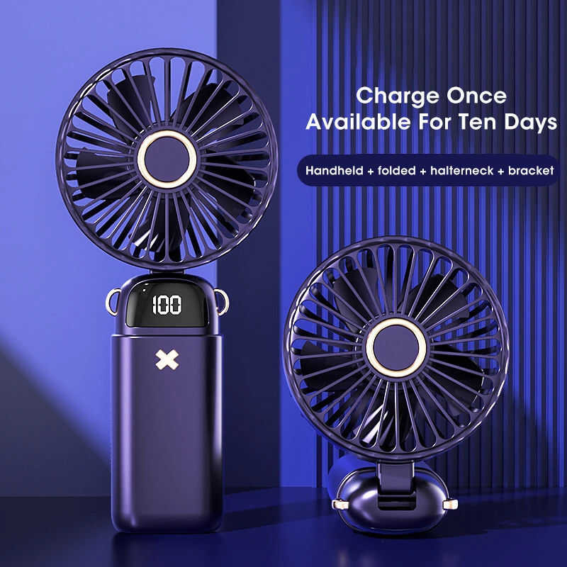 Panasony DS18 Mini Fan 6000mah 3 Speed Office Desktop Portable ...