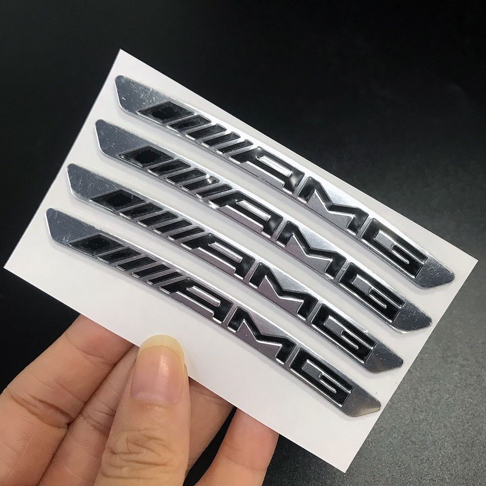 Benz AMG 3D Metal Wheel Hub Emblem Car Mags Rim Modified Sticker for ...