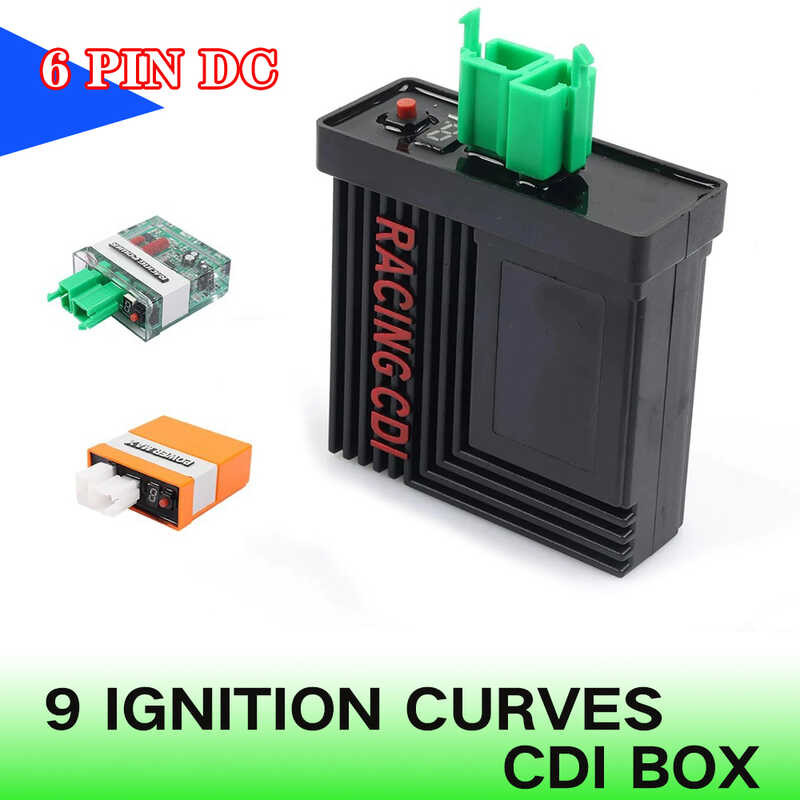 Motorcycle 7 Parts Ignition Ignite System Unit Digital Adjustable 6 Pin ...