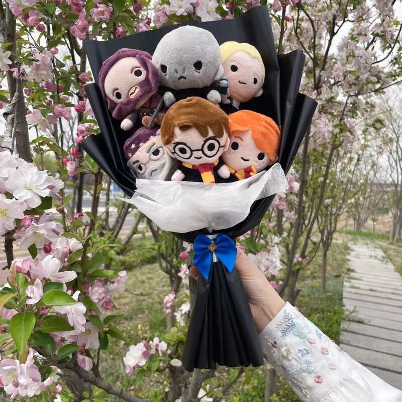 Potter Hermione RON Malfoy Voldemort Plush Toys Handmade Bouquet ...