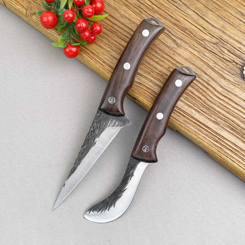Hand Crafted Gray Wood Bone Cutting Knife For Meat Stalls, Specialized ...